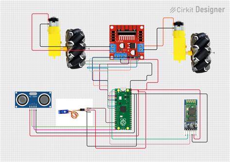 raspberry pi pico controlled bluetooth robotic vehicle with ultrasonic