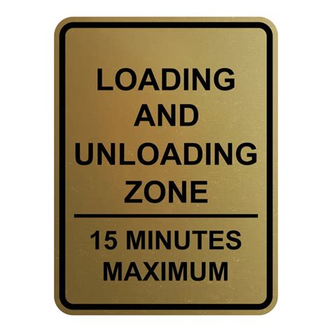 Signs Bylita Portrait Round Loading And Unloading Zone 15 Minutes