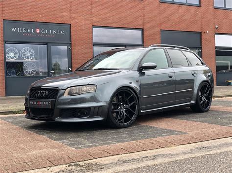 Audi Rs4 B7 Avant Grey With Z Performance Zp 09 Aftermarket Wheels