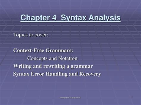 Ppt Context Free Grammars Comprehensive Guide Powerpoint