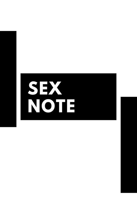 Sex Note Sex Note Cover Book 120 Pages 6 X 9 Ebook