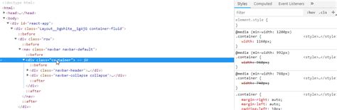 Css React Bootstrap Navbar Container Set Width To Auto Stack Overflow