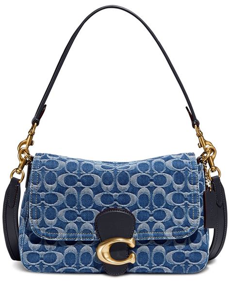 Coach Washed Denim Soft Tabby Shoulder Bag Macys