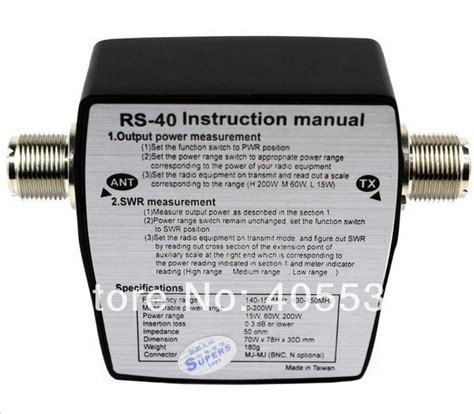 Купить Новый метр nissei rs-40 УКВ мощность & КСВ метр 144/430 МГц 0 ...