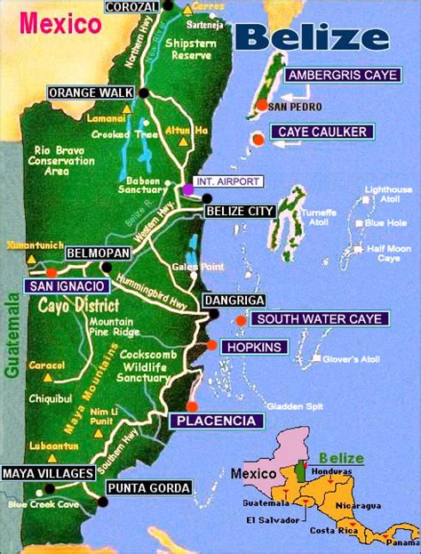 Xunantunich Belize Map