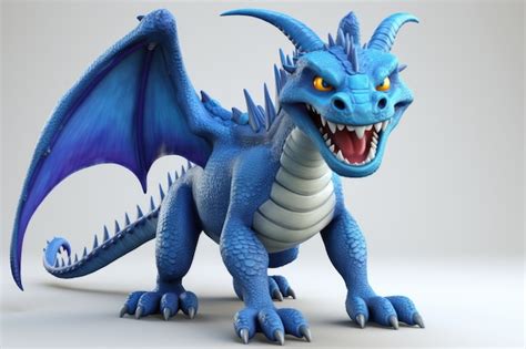 Free Photo Cute 3d Dragon