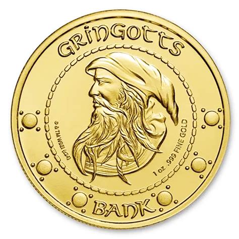 Gringotts Bank Harry Potter 1 Ounce Gold Galleon Pl Golden Eagle Coins