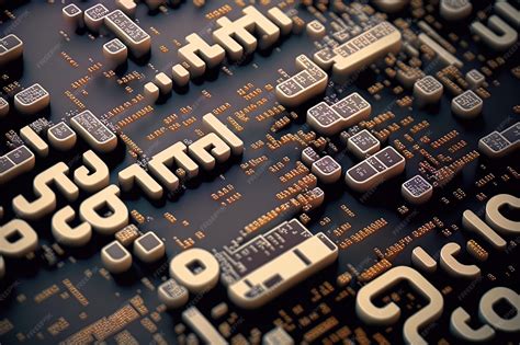 Lenguaje De Programación Y Código En Primer Plano Foto Premium