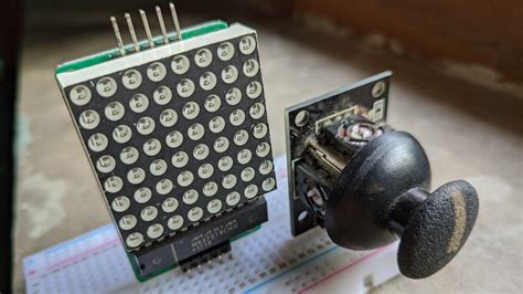 Controlling An 8×8 Bot Matrix Led Module Using A Joystick Arduino