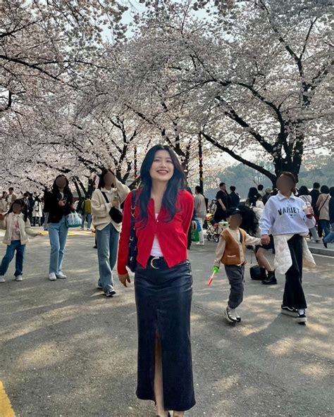 Handm 파인니트 가디건 레더 롱스커트 착샷 후기 여자 봄 코디 네이버 블로그