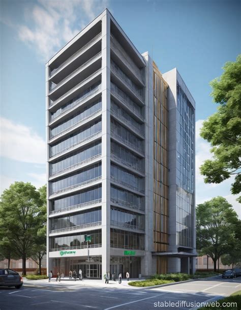 Rendering New University Campus Building Stable Diffusion Online