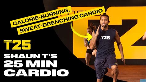 Free 25 Minute Cardio Workout Official Focus T25 Sample Workout Youtube
