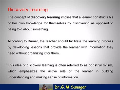 Bruners Theory Of Cognitive Development Pptx