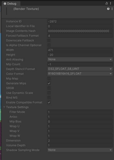 RenderTexture Create Failed Width Height Must Be Larger Than Unity Engine Unity Discussions
