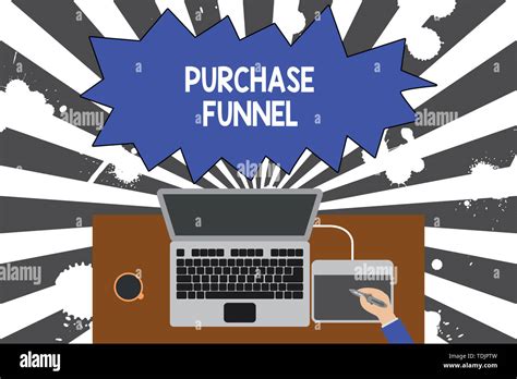 Handwriting Text Writing Purchase Funnel Conceptual Photo Consumer Model Which Illustrates