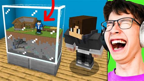 I Fooled My Friend With A Tiny Minecraft World Minecraft Videos