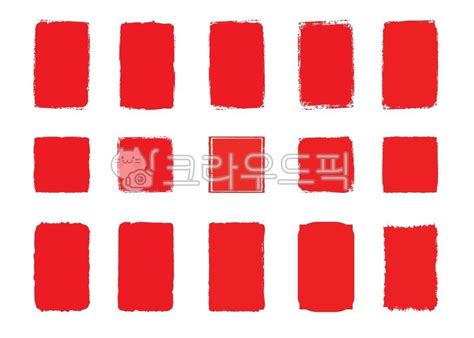 도장 인주 낙관 직인 테두리 사진이미지일러스트캘리그라피 Kerkermam작가