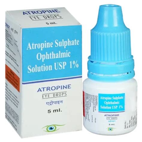Atropine Sulphate Ophthalmic Solution Usp Packaging Type Bottle Packaging Size 5 Ml At ₹ 20