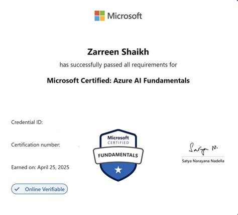 Ai900 Azureai Microsoftcertified Ai Machinelearning Cloudcomputing… Zarreen Shaikh
