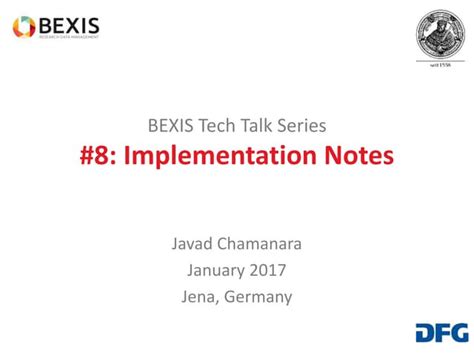 8 Implementation Notes Ppt