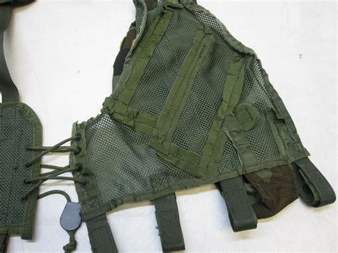 Military Woodland Camo Tactical Load Bearing Vest Lbe Lce Chest Rig