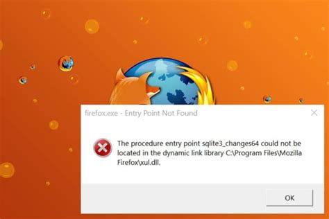 Firefox Error Entry Point Not Found How To Fix It