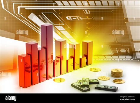 D Business Graph Stock Photo Alamy