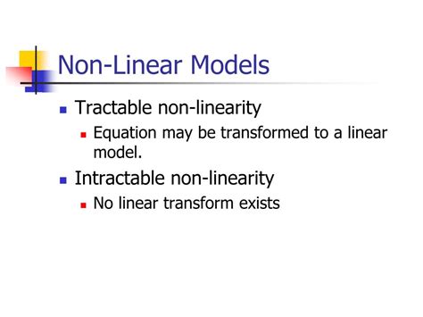 PPT Non Linear Models PowerPoint Presentation Free Download ID