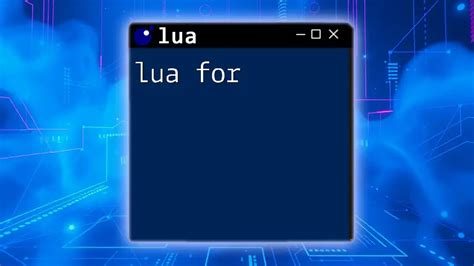 Quick Guide To Mastering Lua 54 Commands