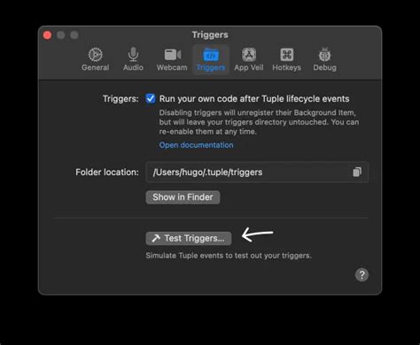 Tuple Triggers Building A Trigger