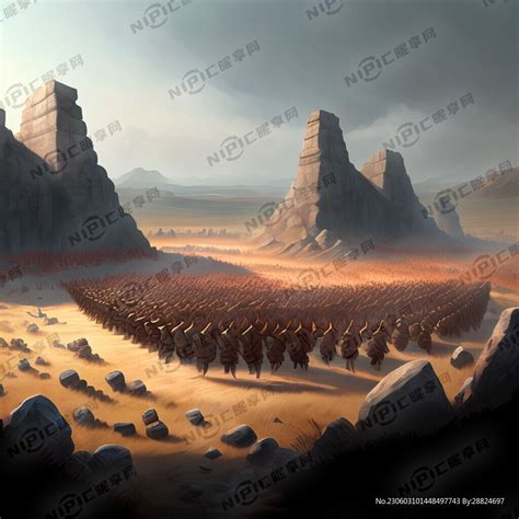Ai创作图古代长平战场 昵图网