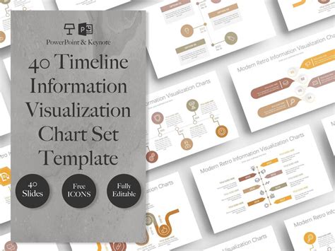 Timeline Visualization Chart Set Template Work From Home Etsy