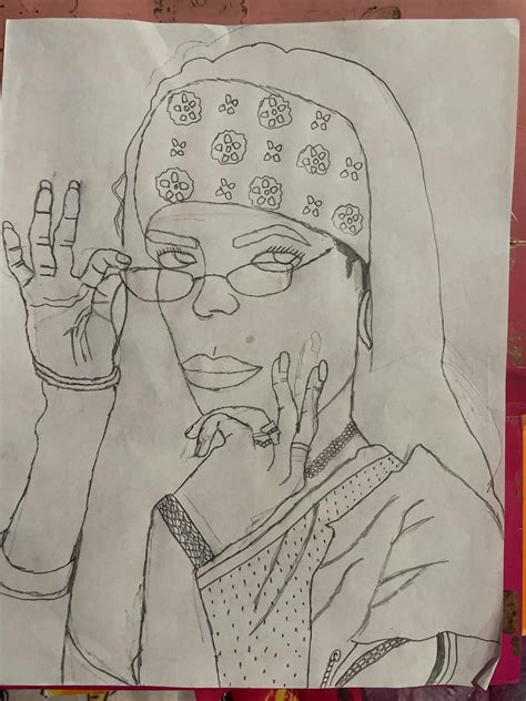 Aaliyah Sketch Art Amino