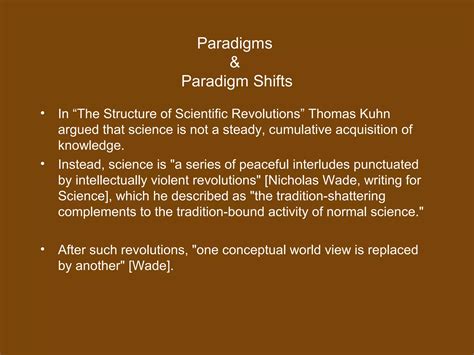 Paradigms Thomas Kuhn Theory Ppt