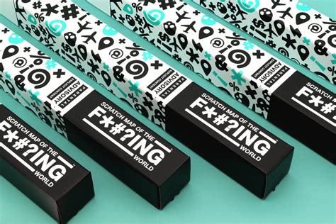 F ING Scratch Map Scratch To Reveal Naughty Words