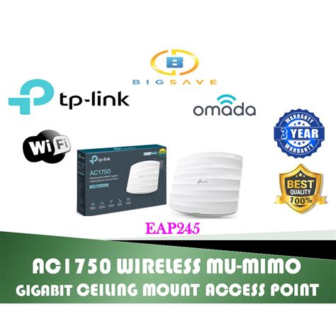 Tp Link Eap Ac Wireless Mu Mimo Gigabit Ceiling Mount Access Point Shopee Malaysia