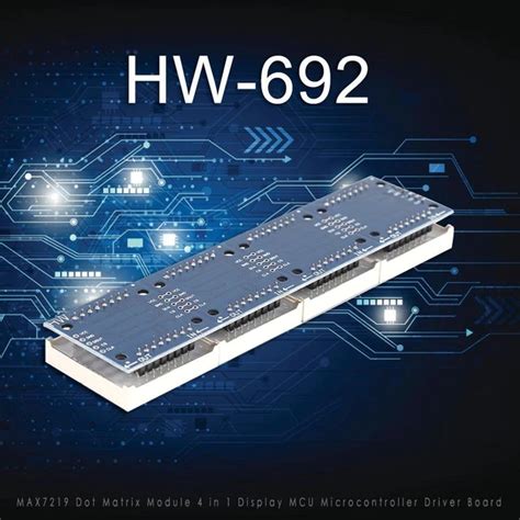 Max7219 8x8 Dot Matrix Module Microcontroller Module Mcu Led Display