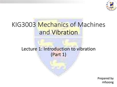 1 Intro To Vibration 1pptx