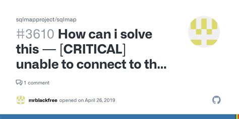 How Can I Solve This Critical Unable To Connect To The Target Url · Issue 3610