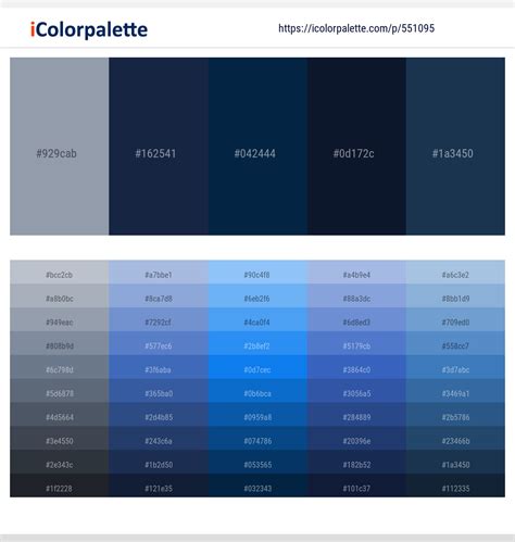 480 Latest Color Schemes With Midnight Blue And Navy Color Tone