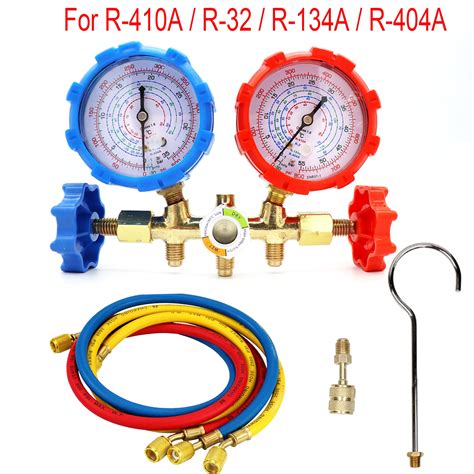 Gauge Marked R410a R404a R134a Refrigerant Manifold Gauge Air Condition