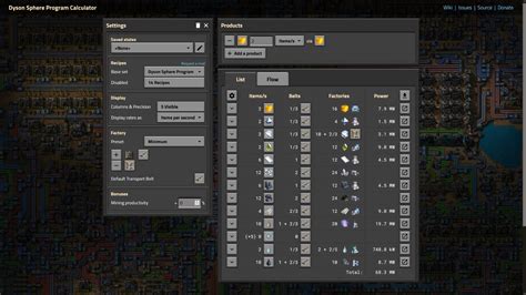Dyson Sphere Program Calculator Rock Paper Shotgun