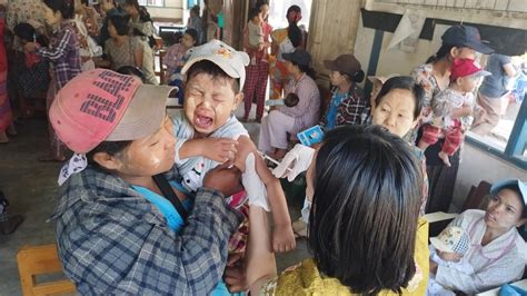 ကြို့ပင်ကောက်မြို့တွင် အသက် ၁ နှစ်ခွဲအောက် ကလေးငယ်များနှင့် ကိုယ်ဝန