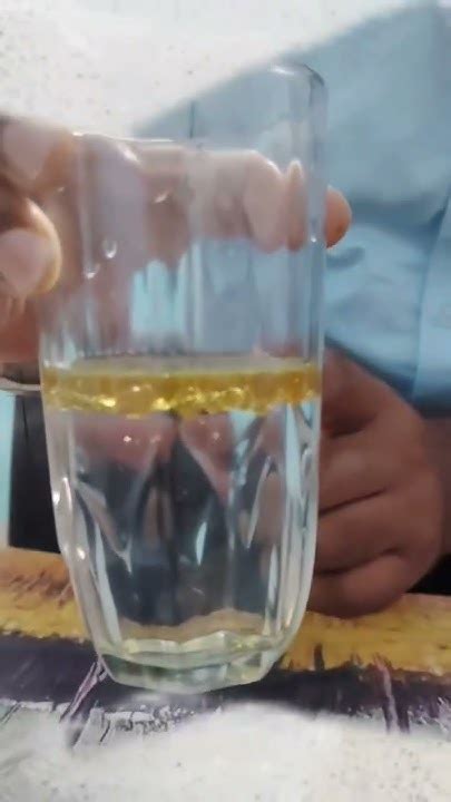 Science Experiment Emulsification Reaction Water Oil Emulsifier