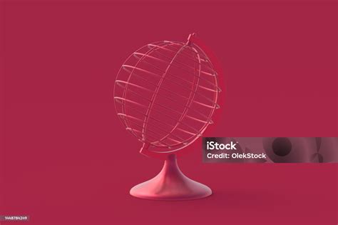 빨간색 배경에 자홍색의 와이어 글로브 2023년 올해의 컬러 3d 렌더링 0명에 대한 스톡 사진 및 기타 이미지 0명 2023년 3차원 형태 Istock