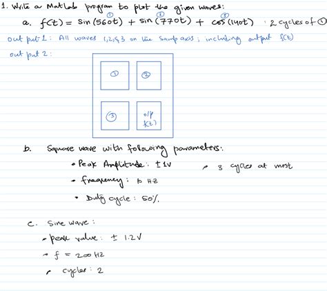 solved 2 cycles of 1 write a matlab program to plot the