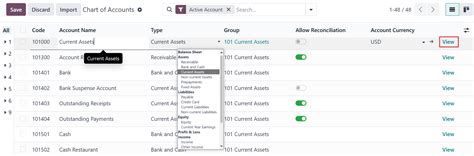 Odoo Accounting Chart Of Accounts Technotancy