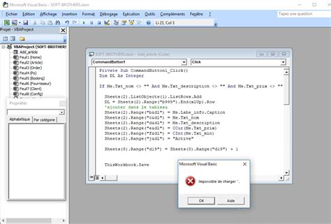 Erreur Dexecution 50057 Macros Et Vba Excel