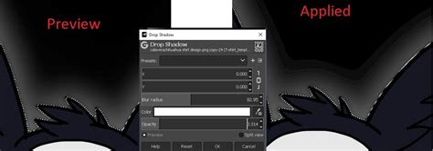 Drop Shadow Leaving Hard Edges When Applied Gimp