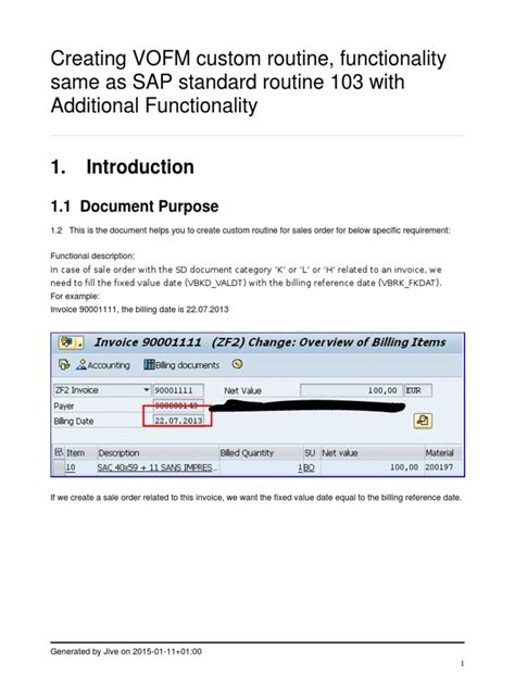 Sap Creating Vofm Custom Routine Pdf Business Finance And Money